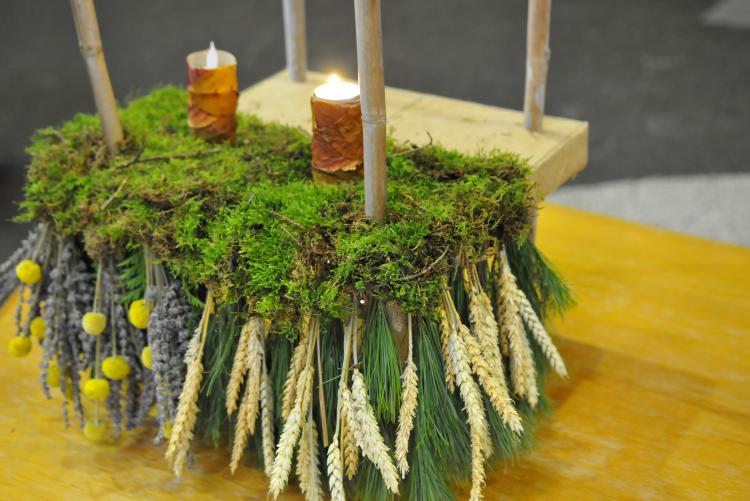 Symbolische schikking voor tweede Advent | kerk-de-ark